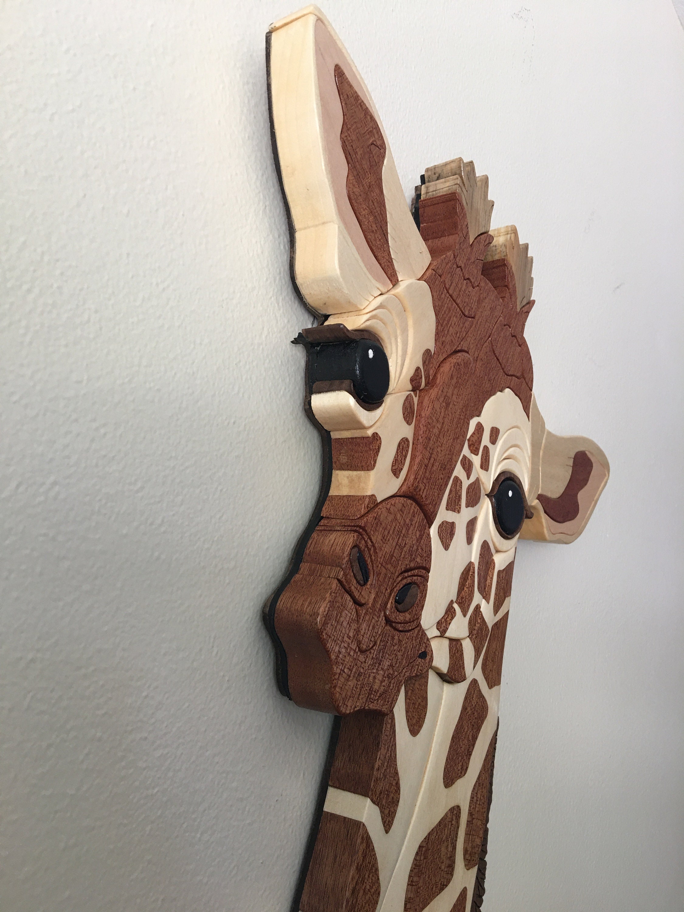 Giraffe Intarsia - Etsy