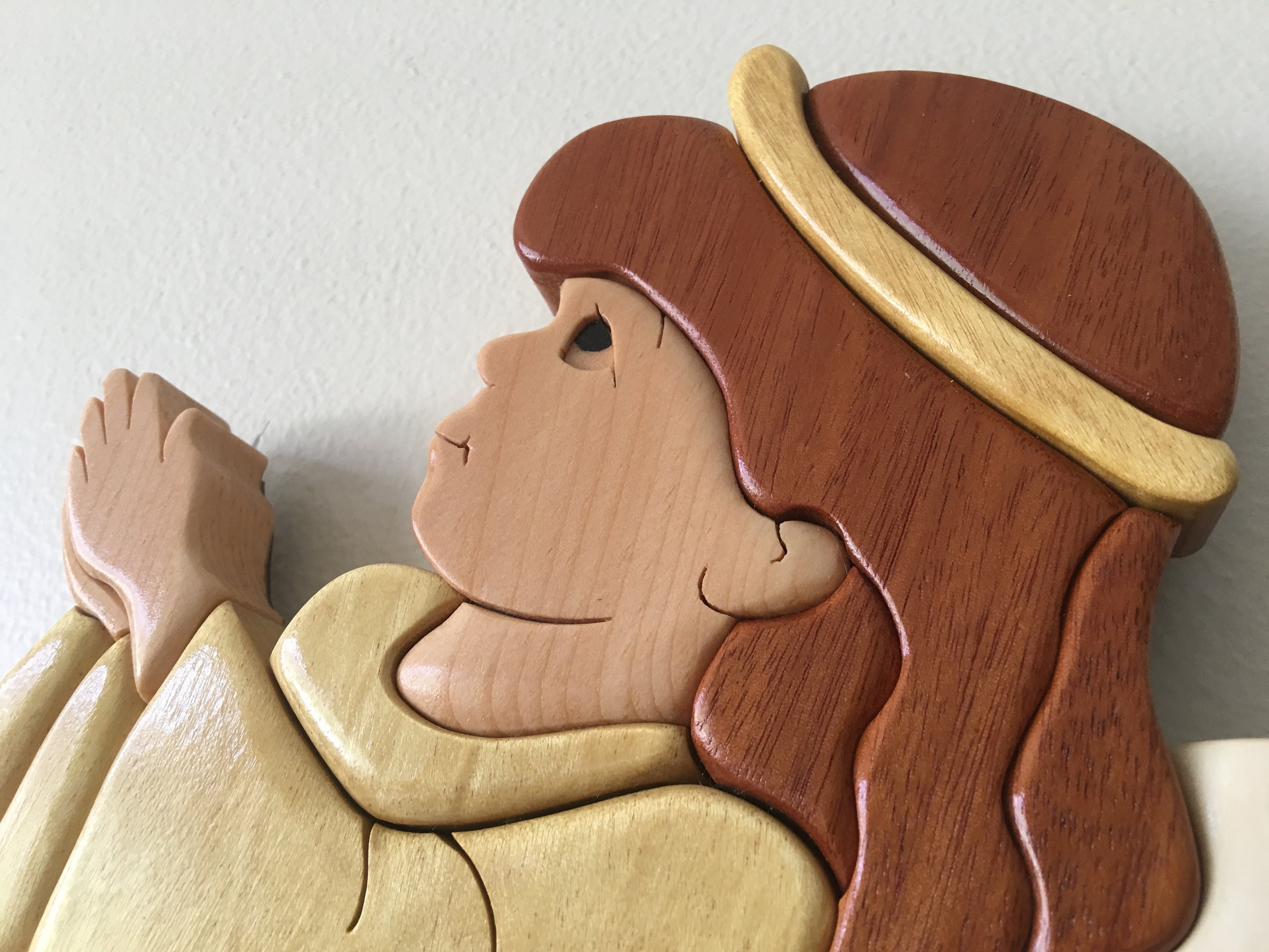 Child Angel Intarsia - Etsy