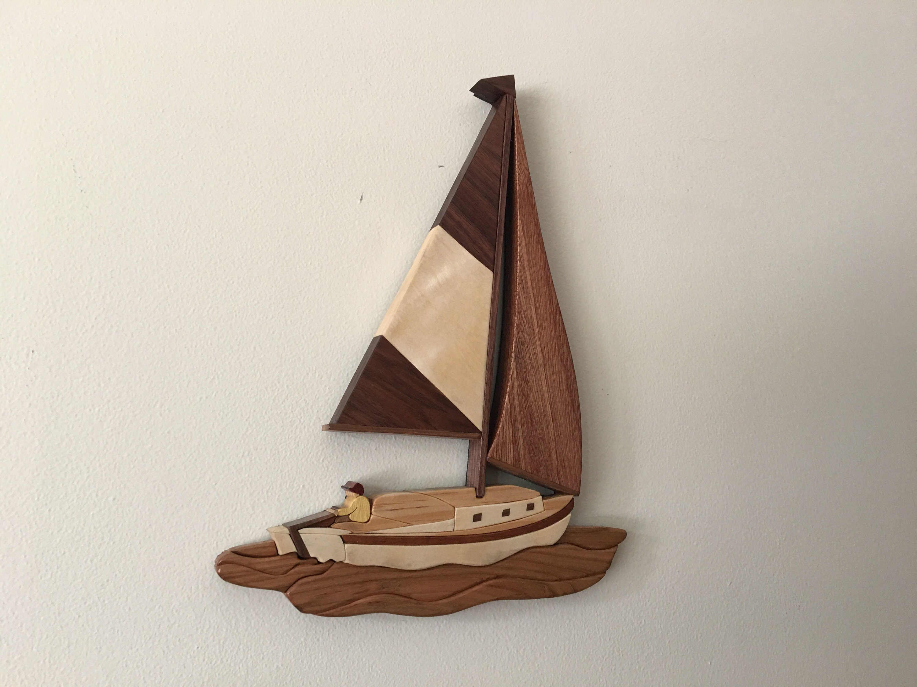 Sailboat Intarsia - Etsy