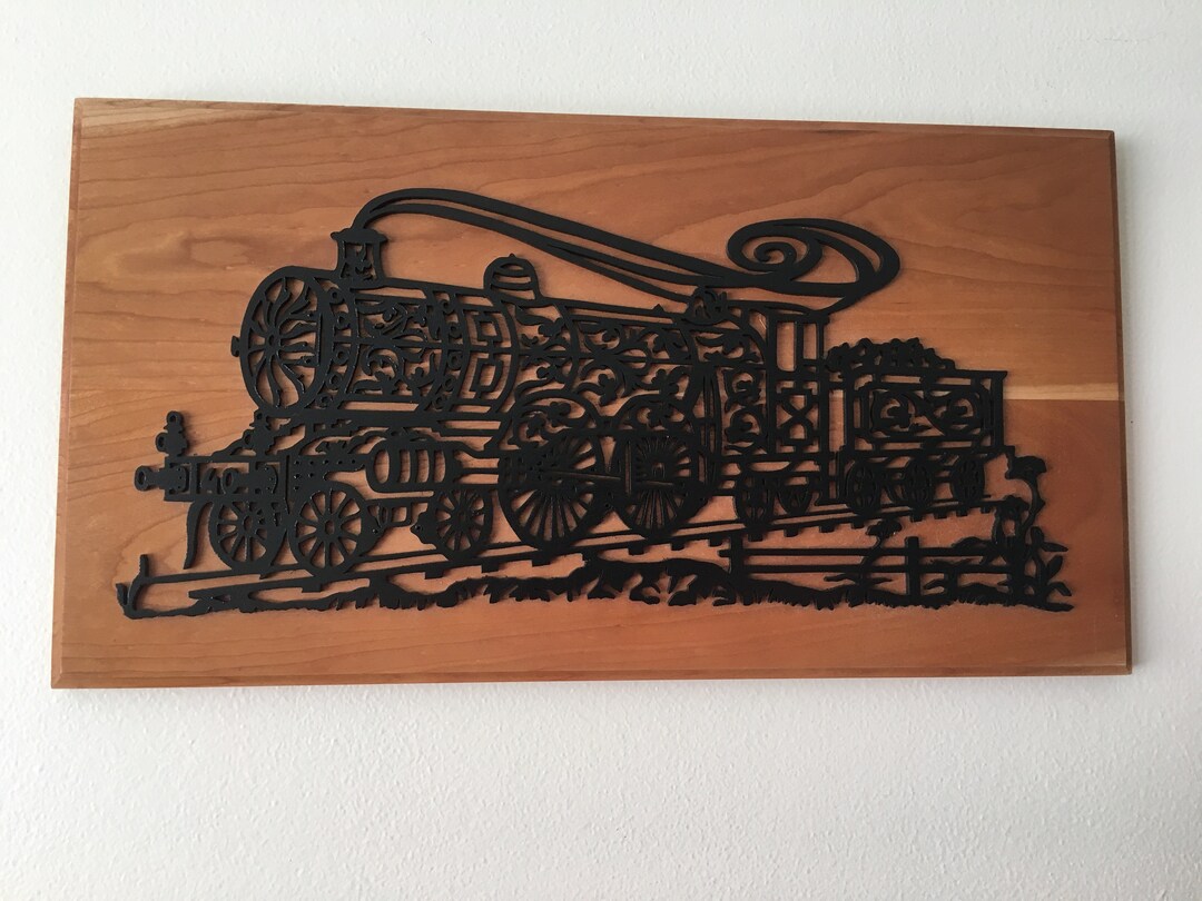 Steam Locomotive Plaque - Etsy