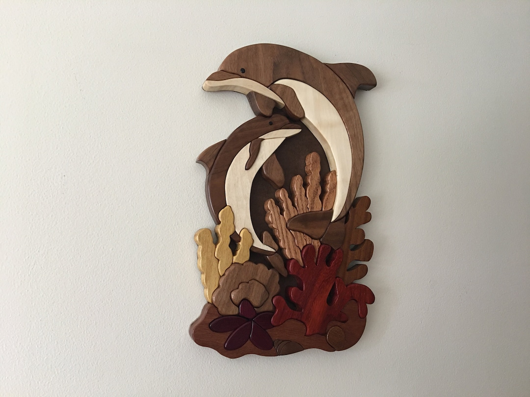 Dolphin Intarsia - Etsy