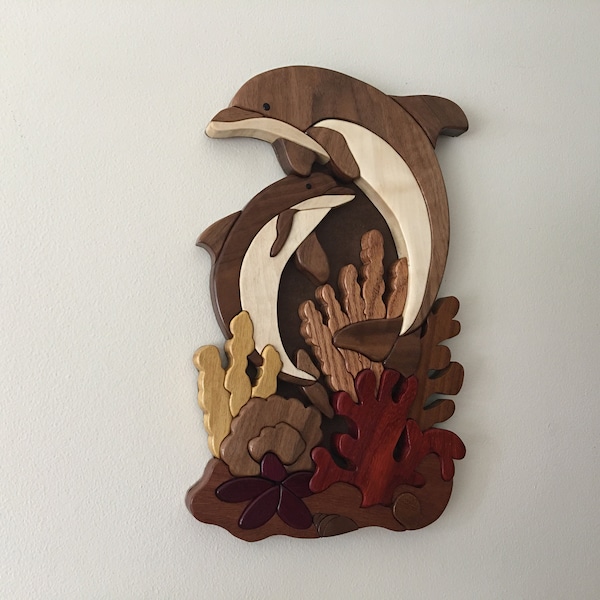 Intarsia Dolphin - Etsy
