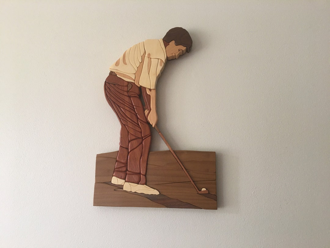 Golfer Intarsia - Etsy