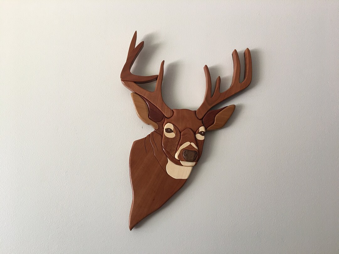 Deer Intarsia - Etsy
