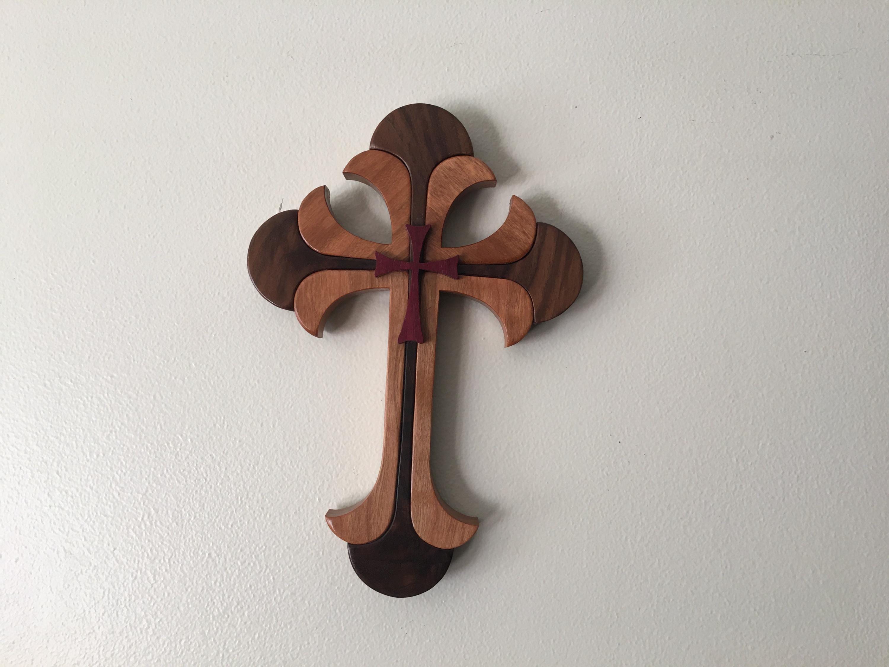 Intarsia Cross - Etsy