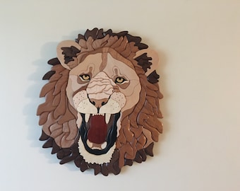 Mountain Lion Intarsia - Etsy