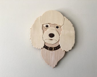 Poodle Dog Head Intarsia Pattern PDF, Digital Download Wooden Dog Wall ...