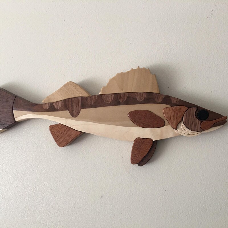 Wood Fish Art - Etsy