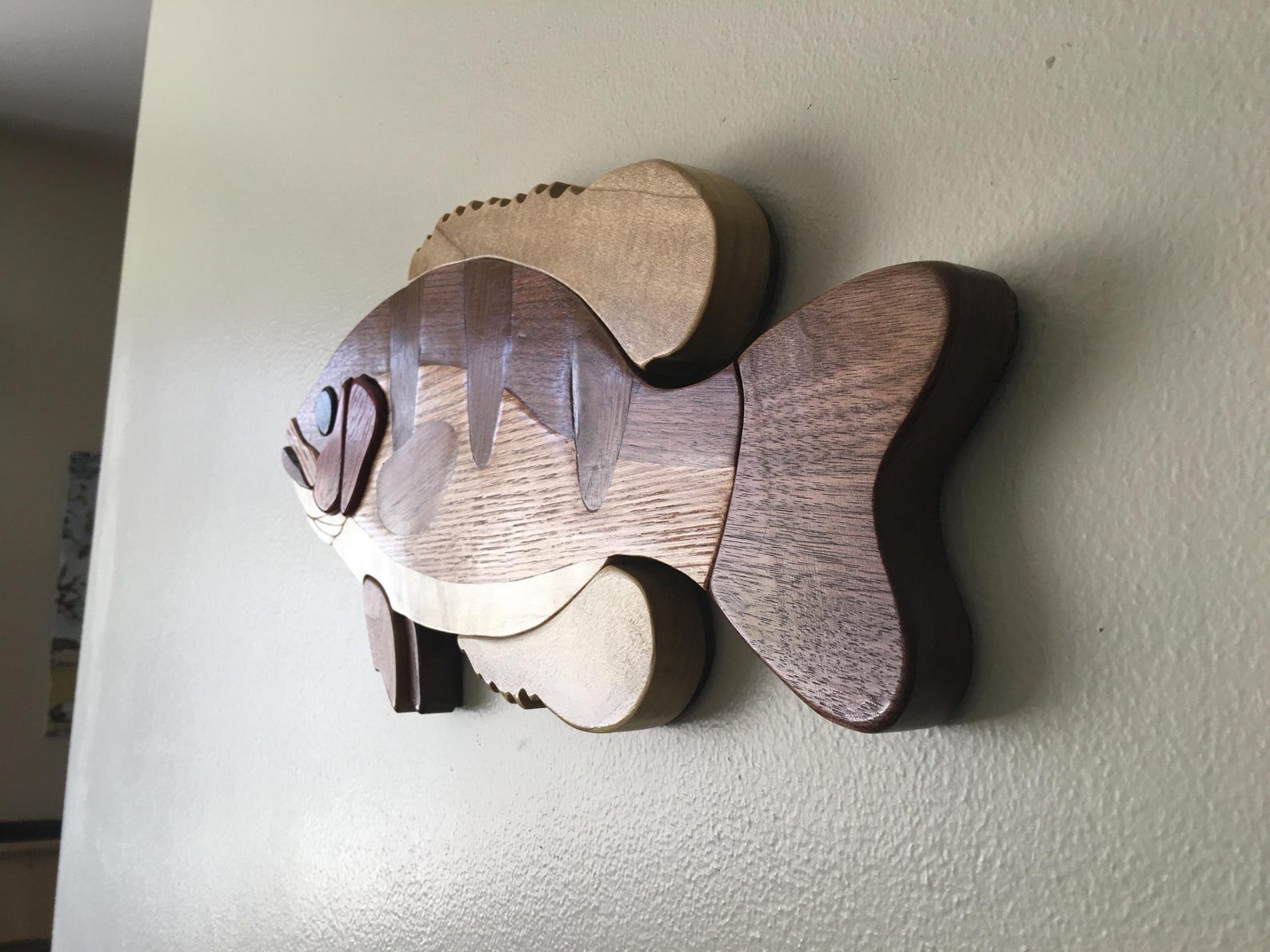 Rock Bass Intarsia Fish - Etsy