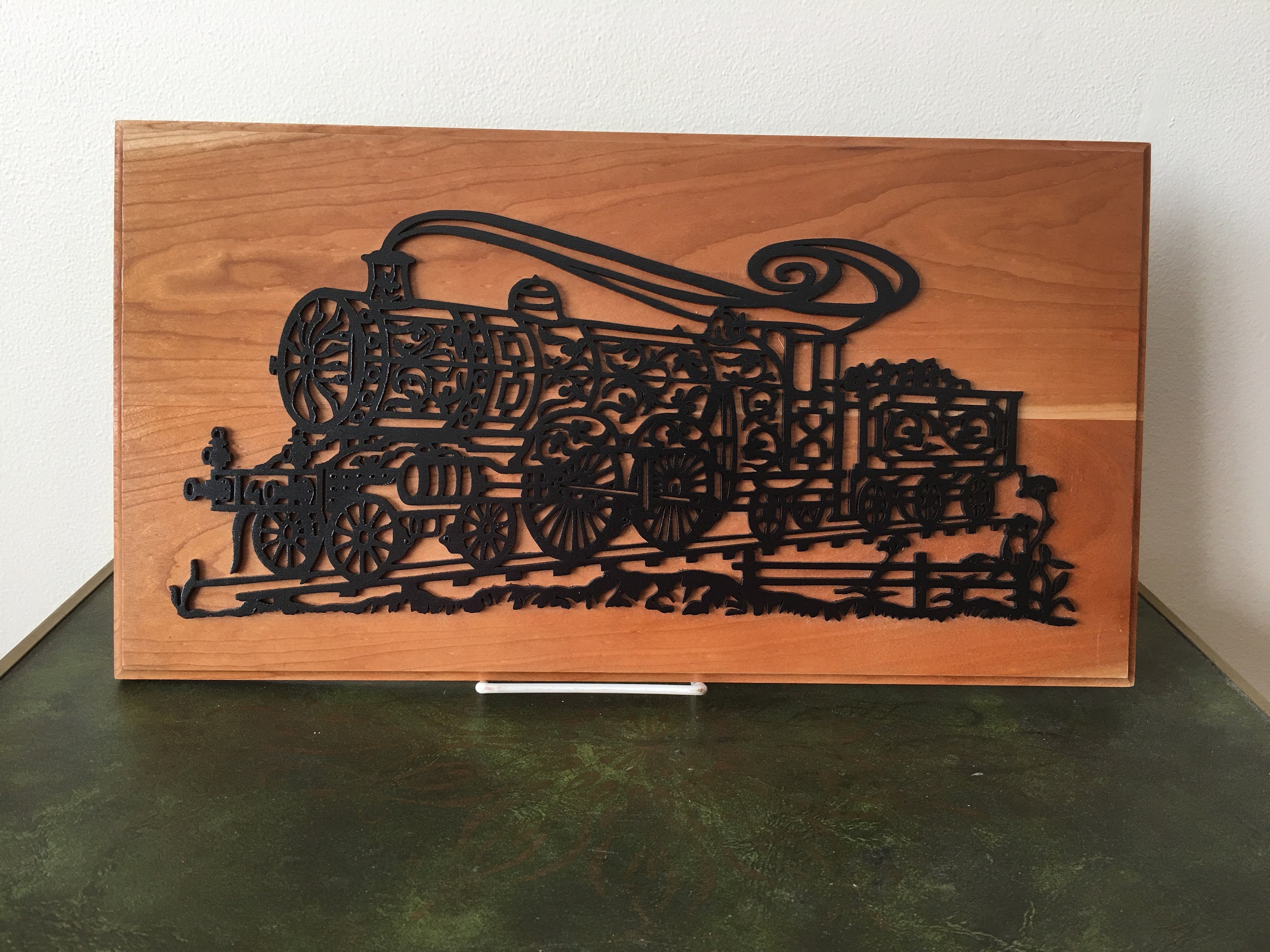 Steam Locomotive Plaque - Etsy
