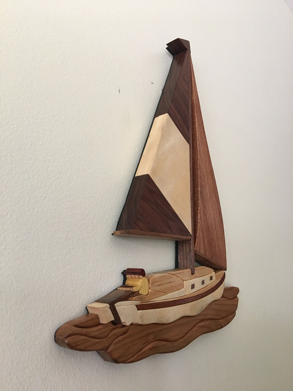 Sailboat Intarsia - Etsy
