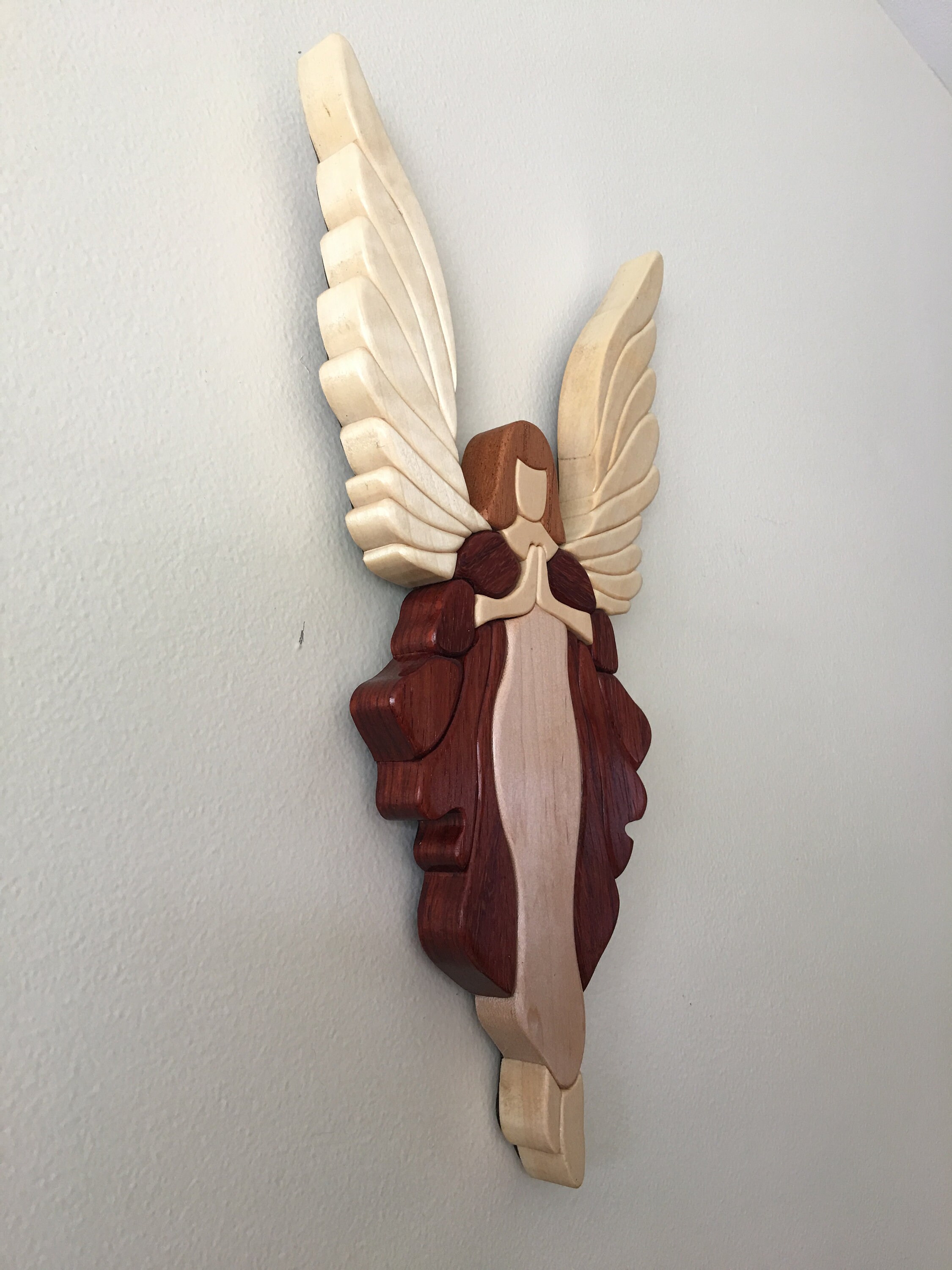 Intarsia Wood Angel - Etsy