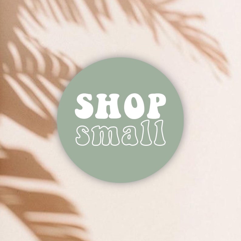 Thank You for Shopping Small Shop Small Stickers Stickers - Etsy