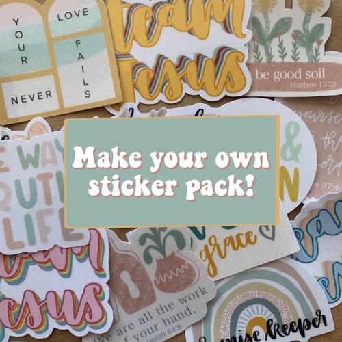 Christian Sticker Pack Bible Verse Stickers Boho Sticker - Etsy