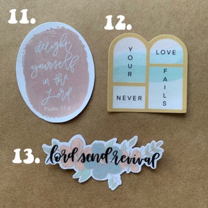 Christian Sticker Pack, Faith Stickers, Christian Sticker Bundle, Bible ...