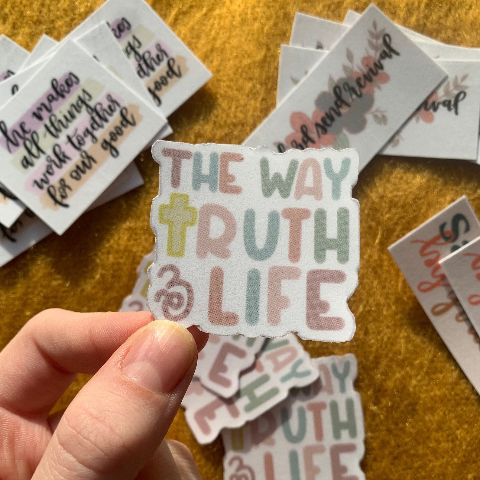 The way the truth the life sticker Jesus Is Christian | Etsy
