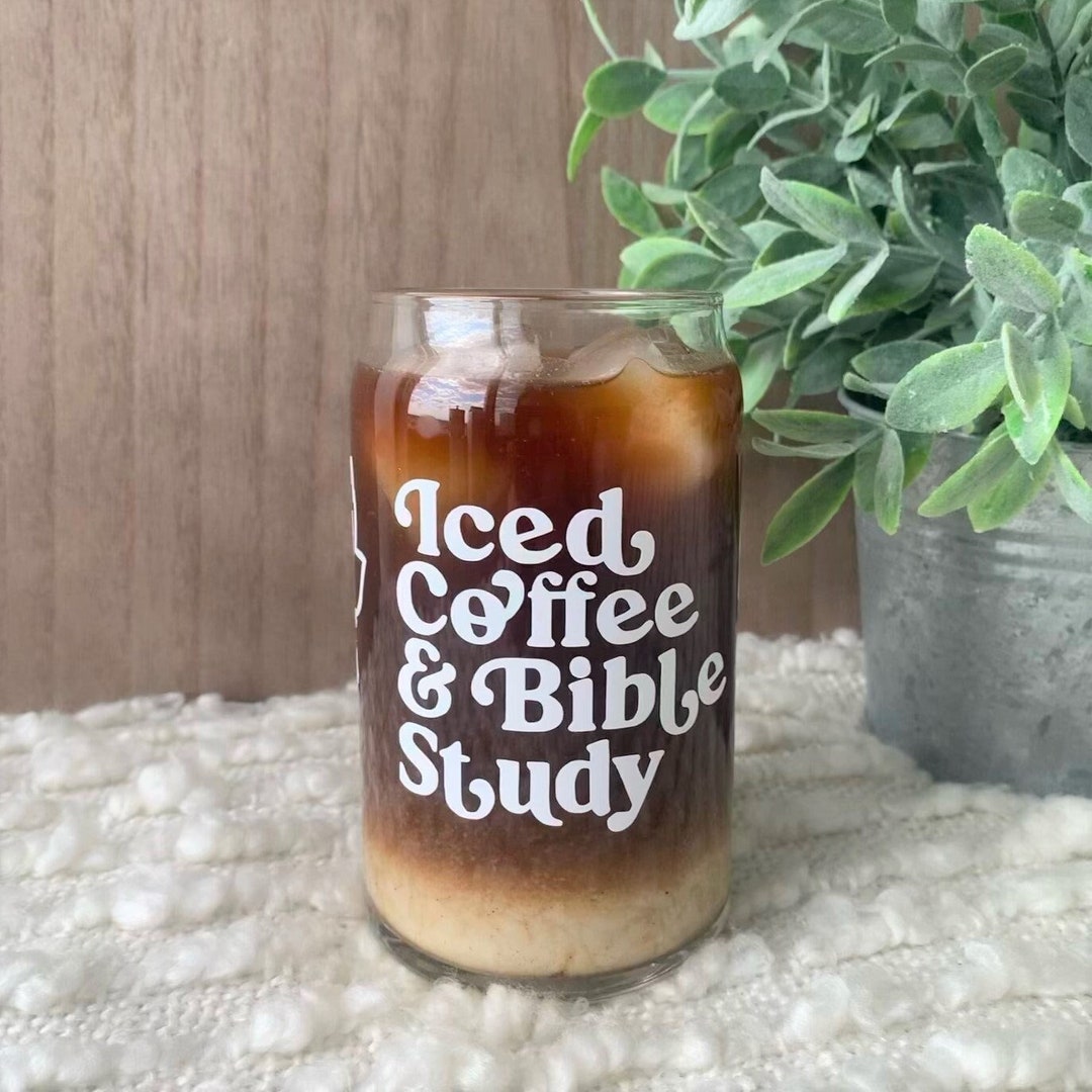 Autumn Leaves Glass, Christian Coffee Mug, Can Glass, Iced Coffee ...