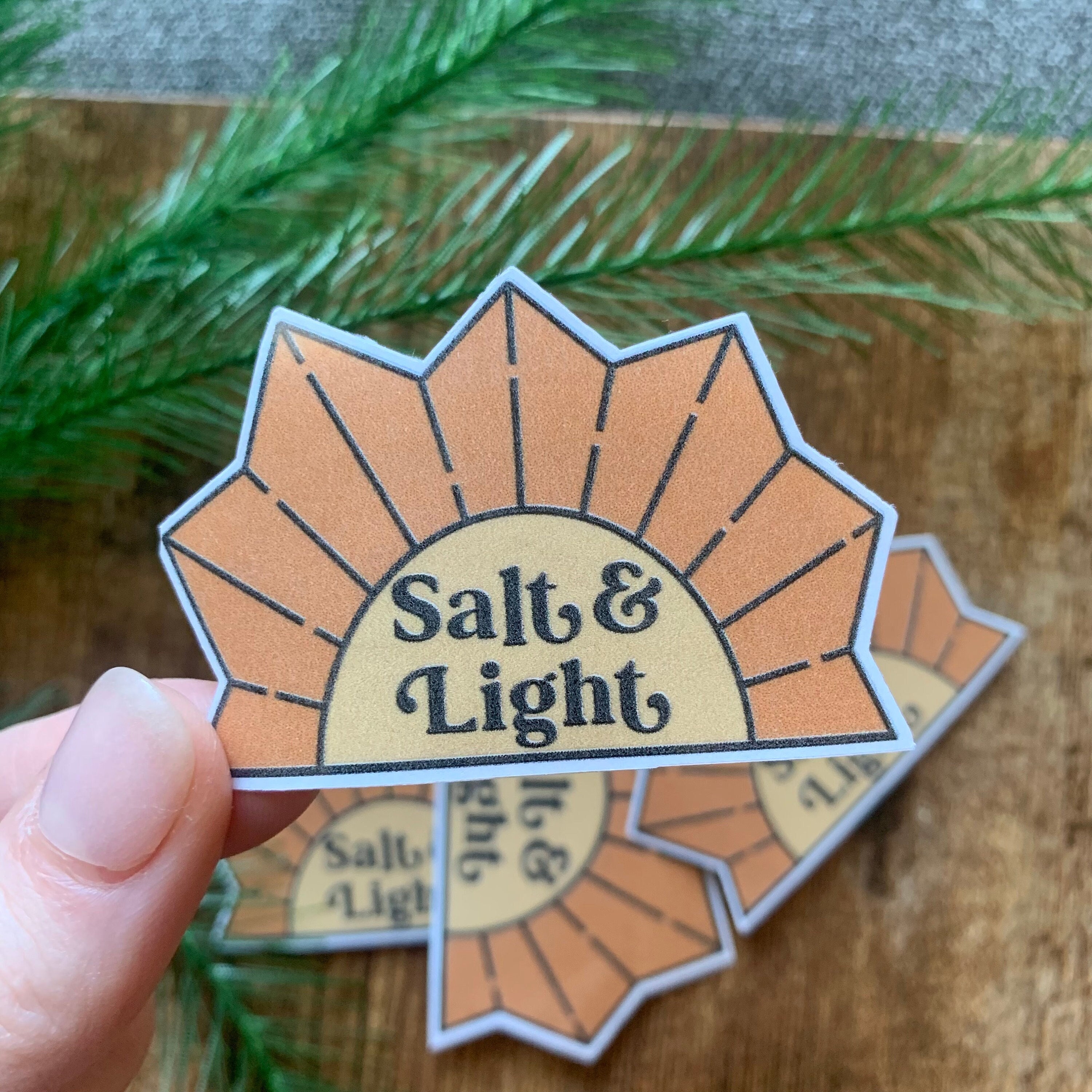 Salt & Light Sticker Boho Christian Sticker Vintage Sun | Etsy
