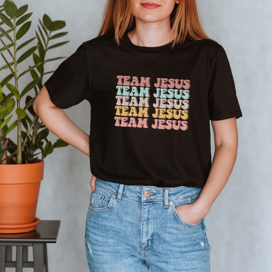 Team Jesus, Vintage Christian Shirt, Retro Faith Tee, Bible Verse Shirt ...