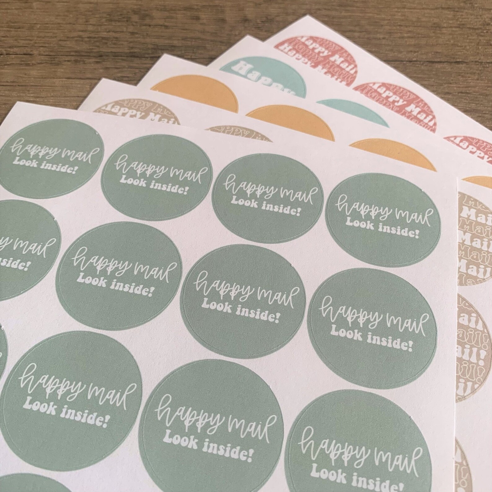 Happy Mail Sticker Sheet Packaging Stickers for Small - Etsy