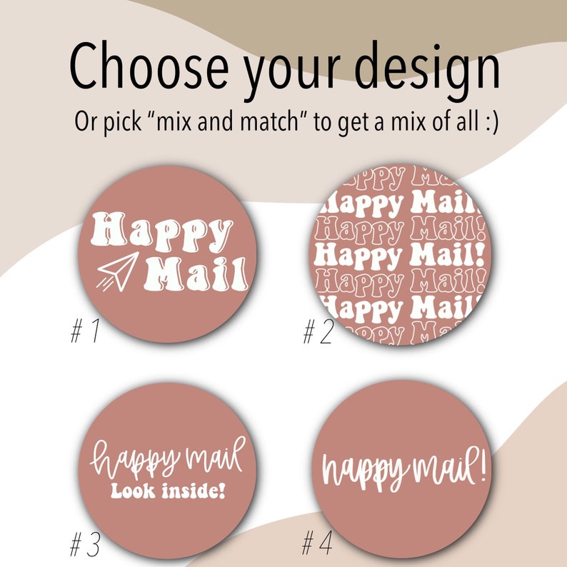 Happy Mail Sticker Sheet Packaging Stickers for Small - Etsy