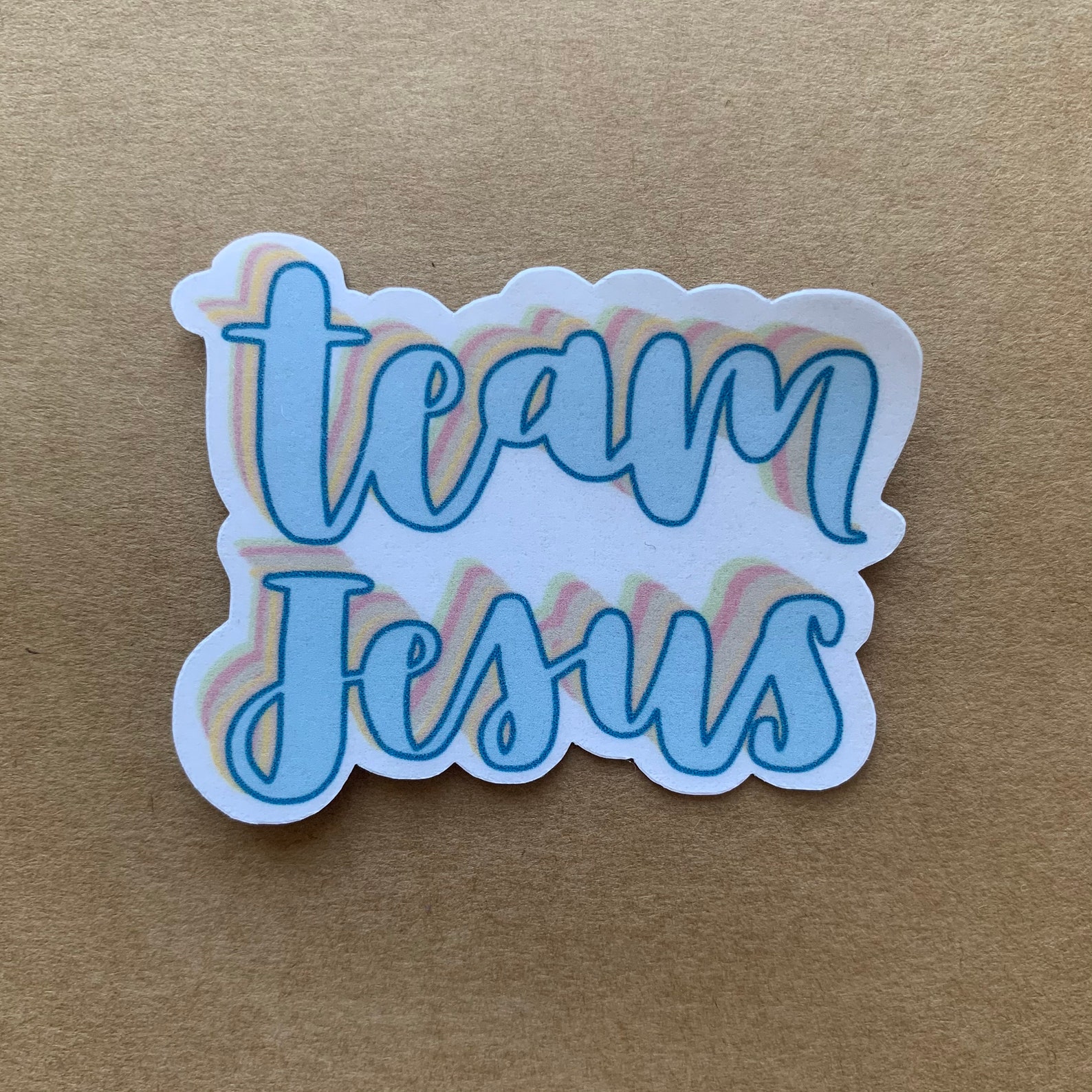 Team Jesus Sticker Colorful Sticker Christian Sticker Pack | Etsy