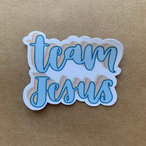 Team Jesus Sticker, Colorful Sticker, Christian Sticker Pack, Faith ...