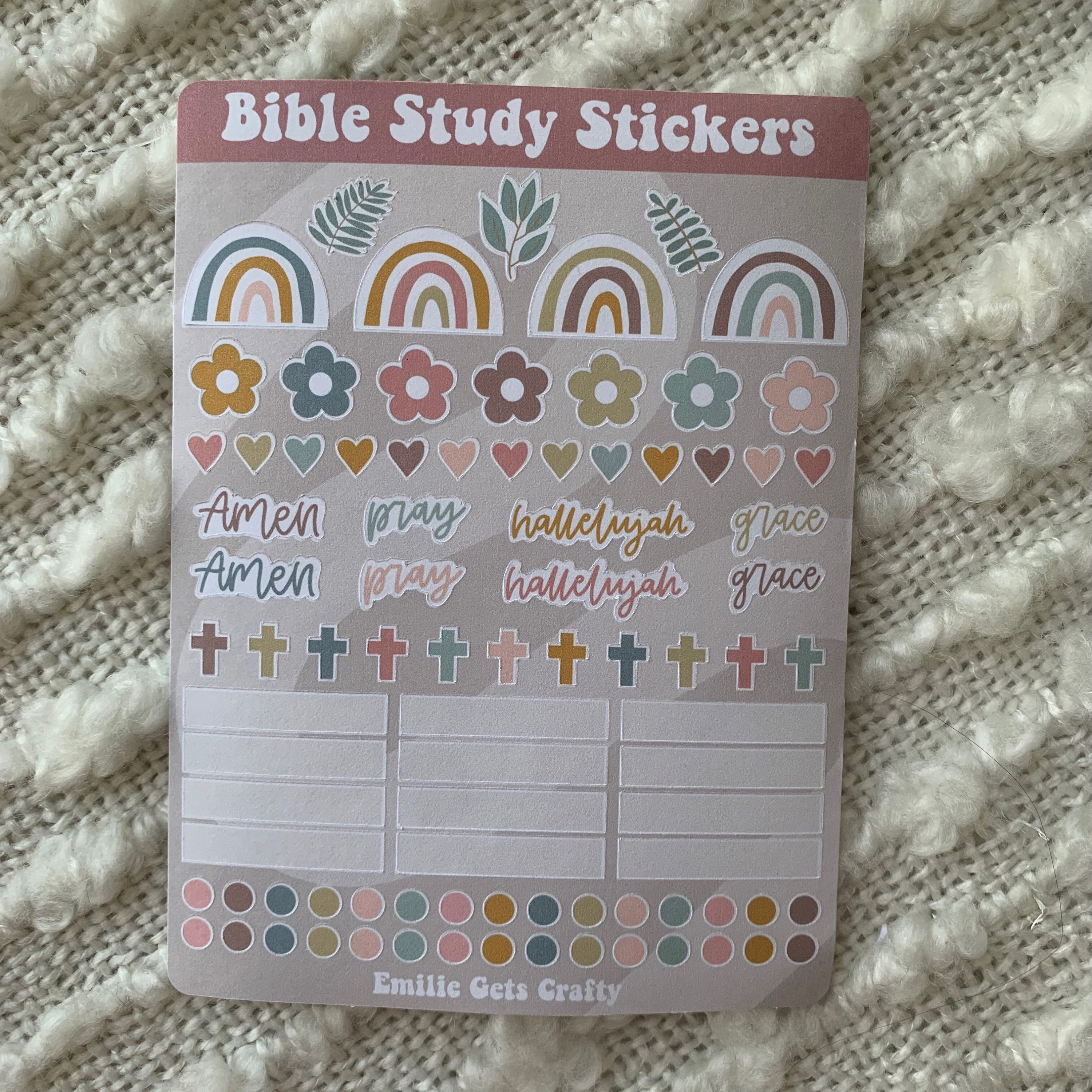 Bible Study Stickers Christian Sticker Sheet Christian - Etsy