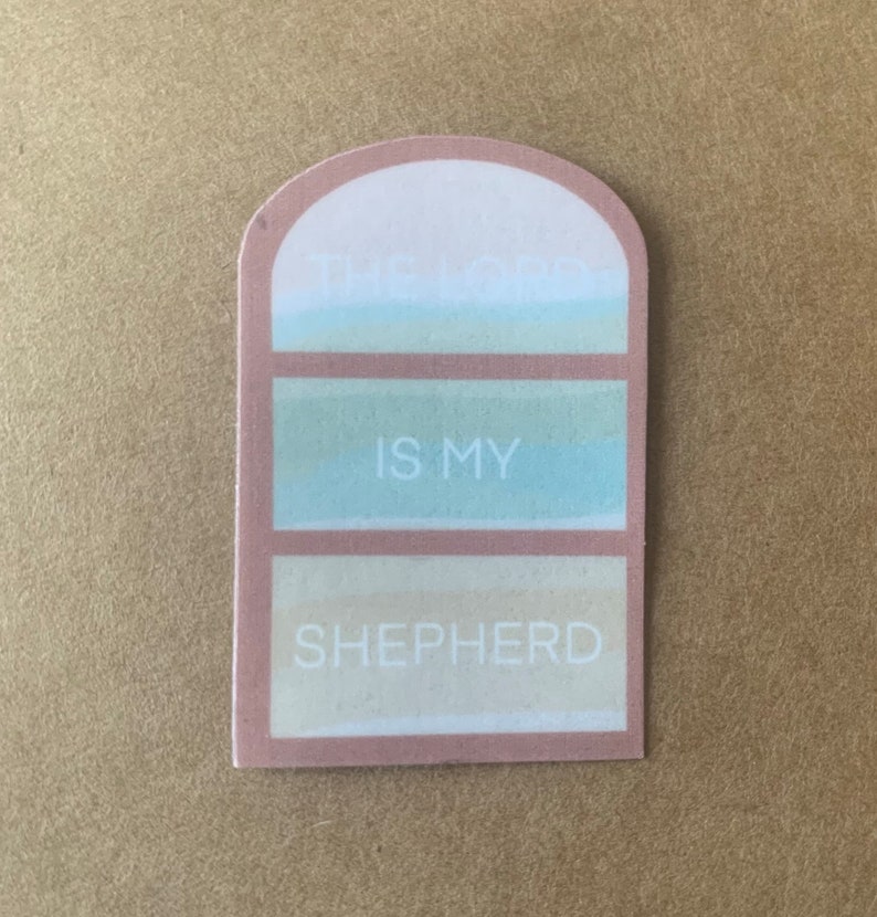 Psalm 23 Sticker the Lord is My Shepherd Boho Sticker | Etsy