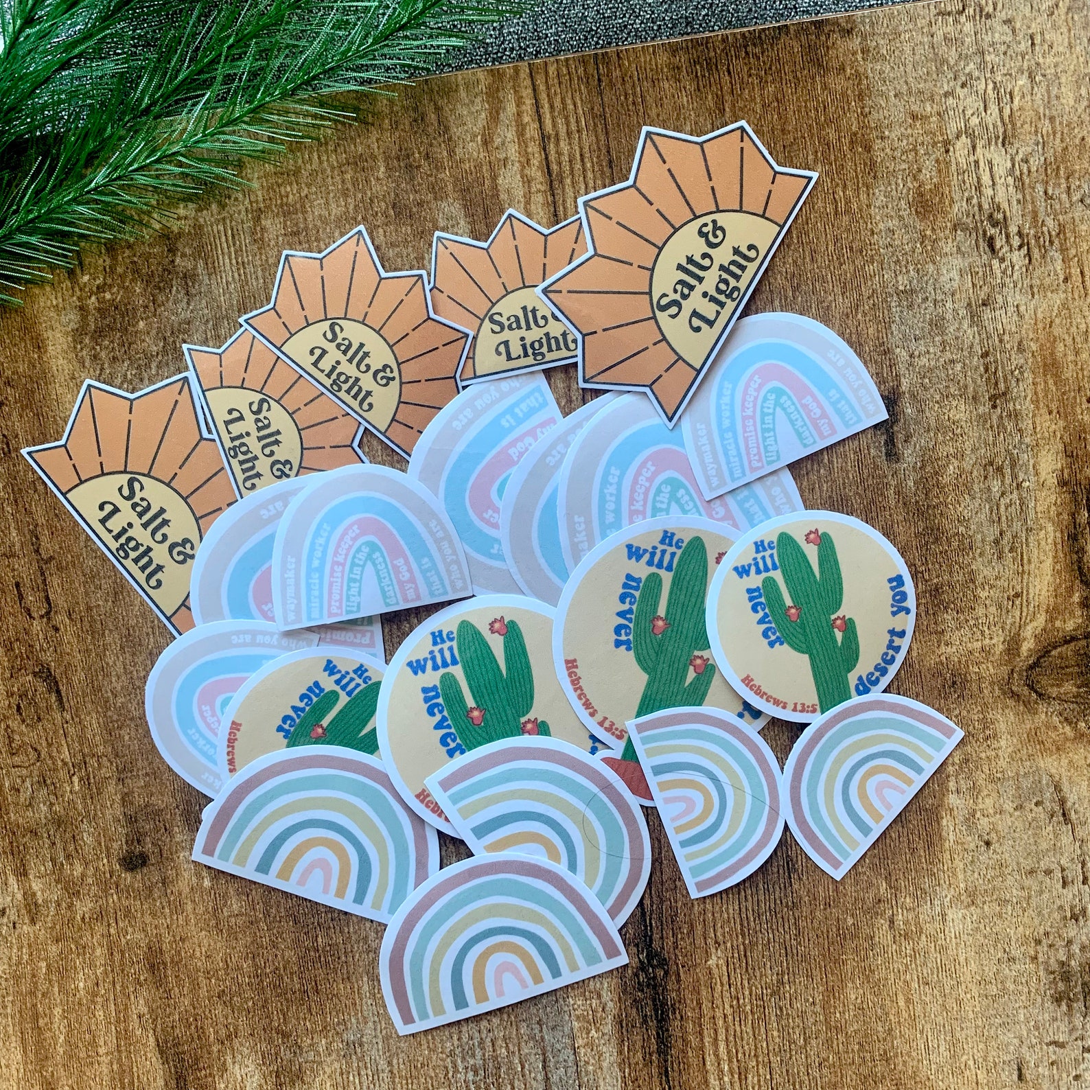 Salt & Light Sticker Boho Christian Sticker Vintage Sun | Etsy