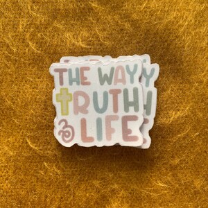 The way the truth the life sticker Jesus Is Christian | Etsy