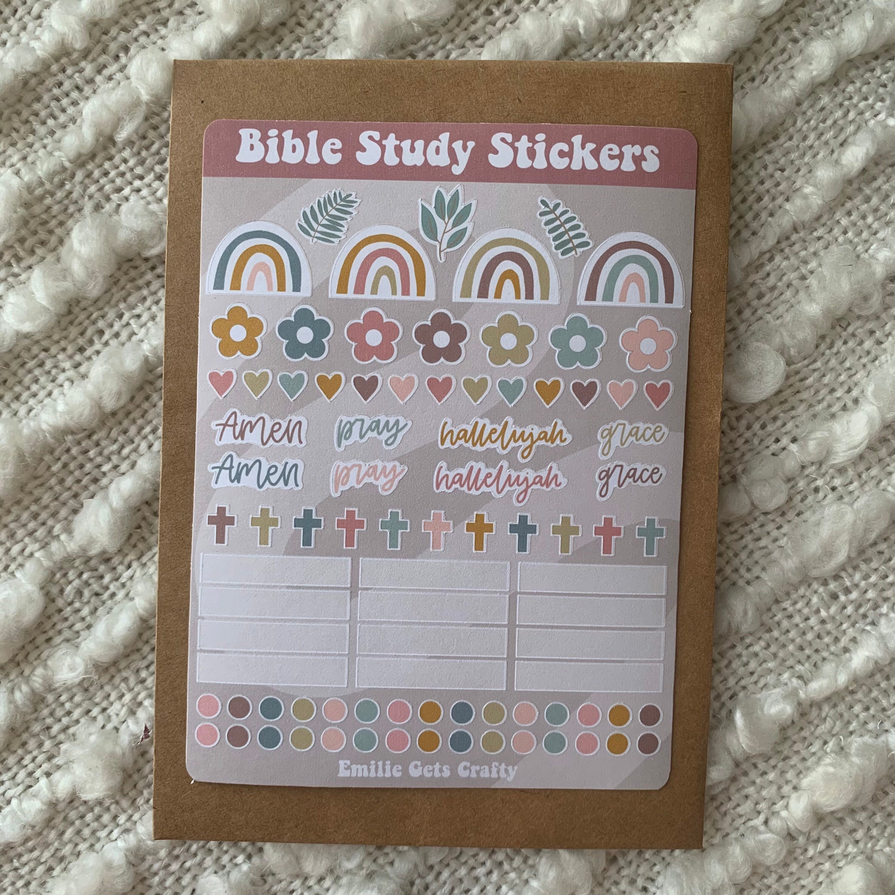 Bible Study Stickers Christian Sticker Sheet Christian - Etsy