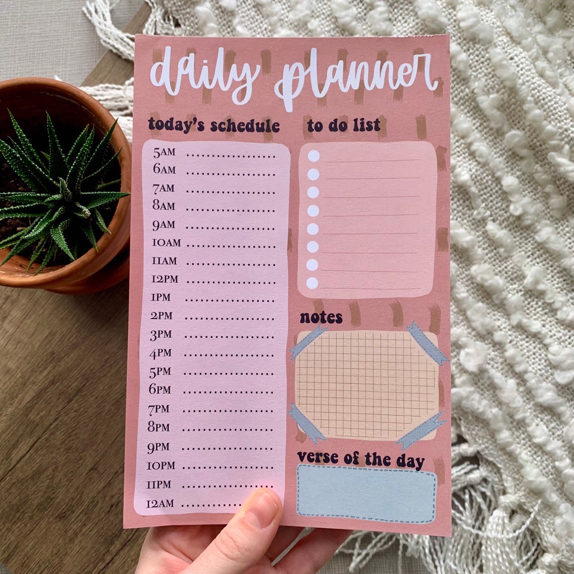 Christian Daily to Do List, Habit Tracker Notepad, Faith Based Notepad ...