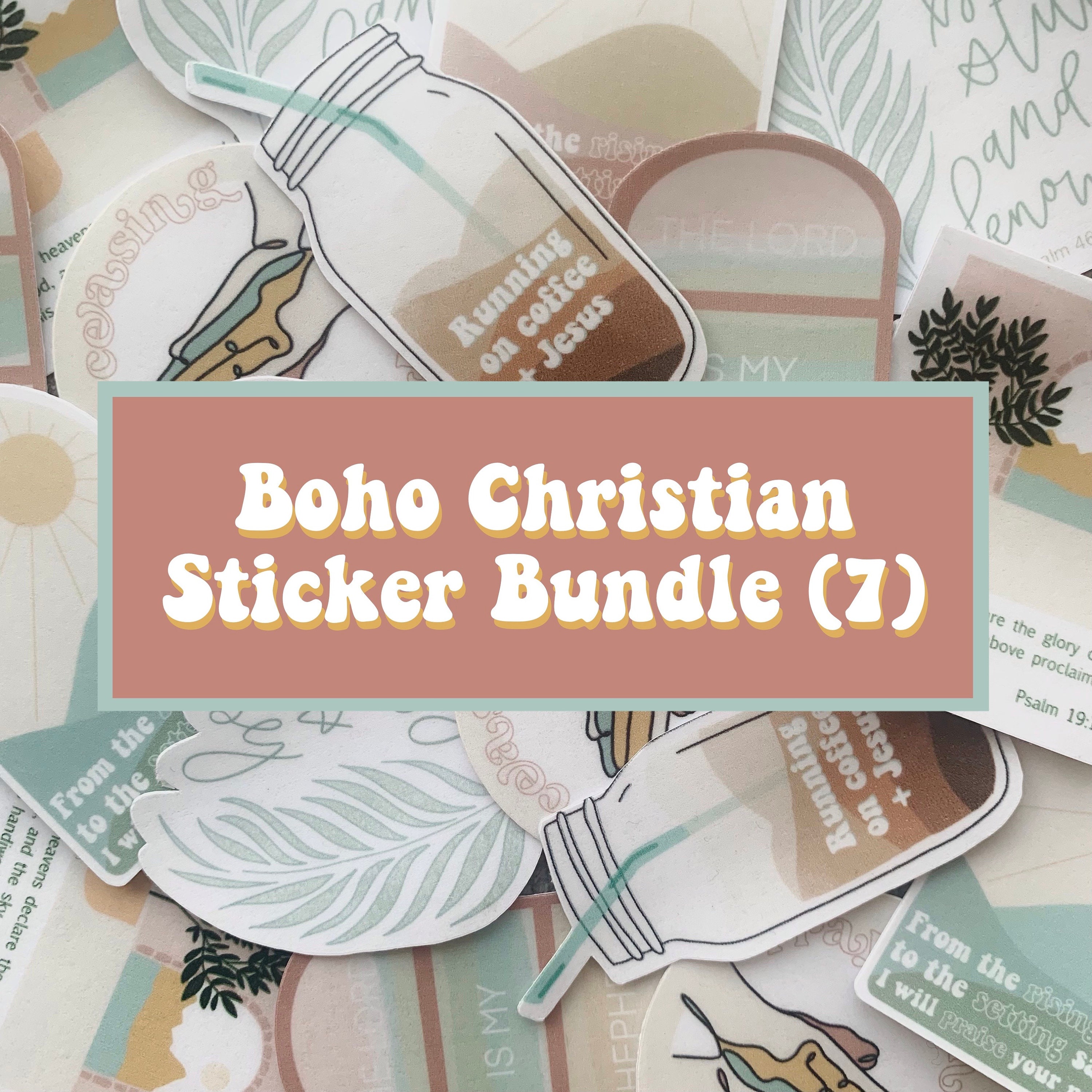 Faith Stickers Christian Stickers Bible Verse Stickers Boho | Etsy