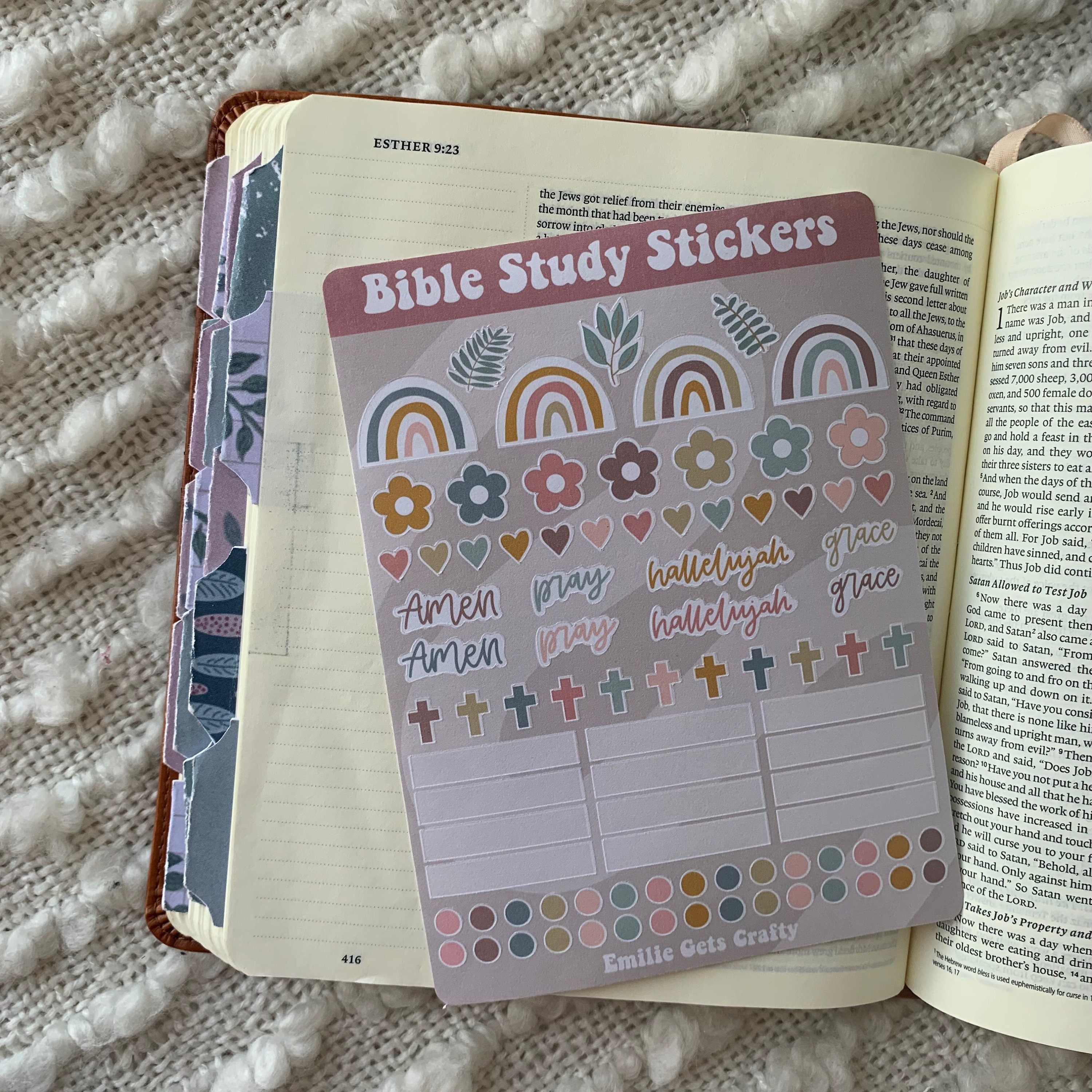 Bible Study Stickers Christian Sticker Sheet Christian - Etsy