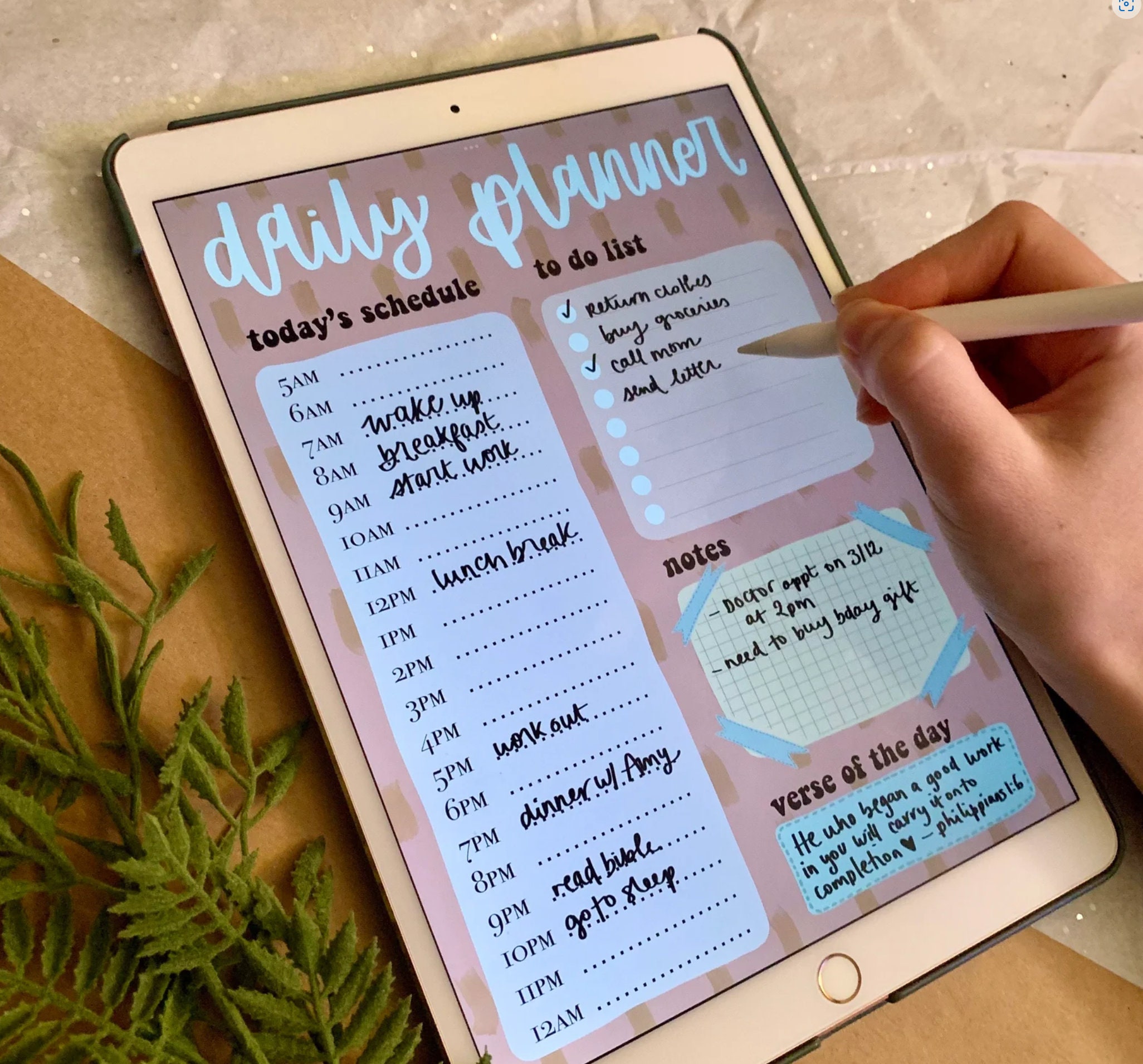 Christian Habit Tracker Bible Study Notes Digital Bible - Etsy
