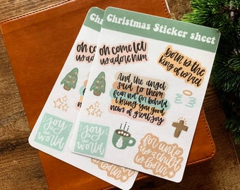 Christian Christmas Stickers - Etsy