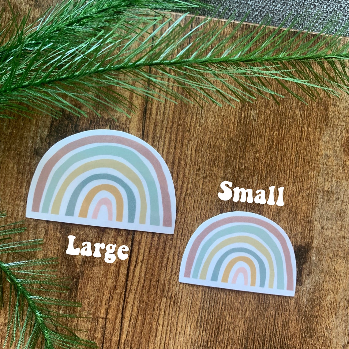 Boho Rainbow Sticker Earth Tones Rainbow Vinyl Stickers - Etsy