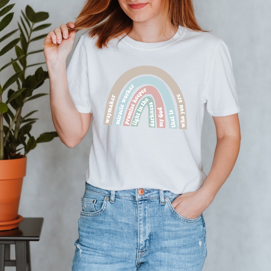 Waymaker Shirt Christian Rainbow Shirt Christian Tees - Etsy