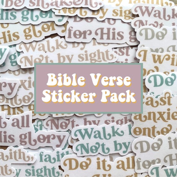 Christian Sticker Pack Bible Verse Stickers Boho Sticker - Etsy