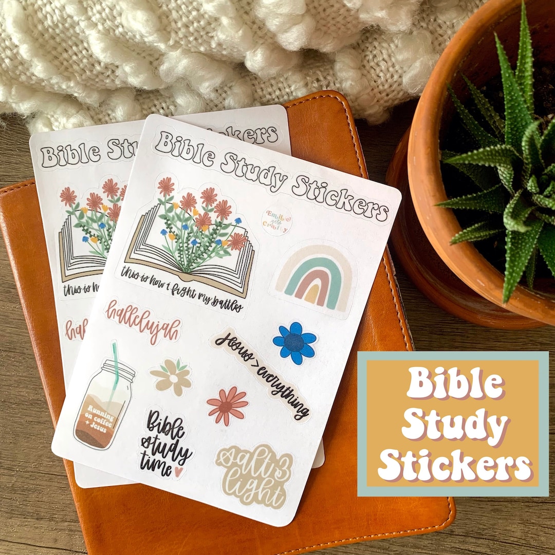 Christian Sticker Sheet, Bible Study Stickers, Bible Journaling Sticker ...