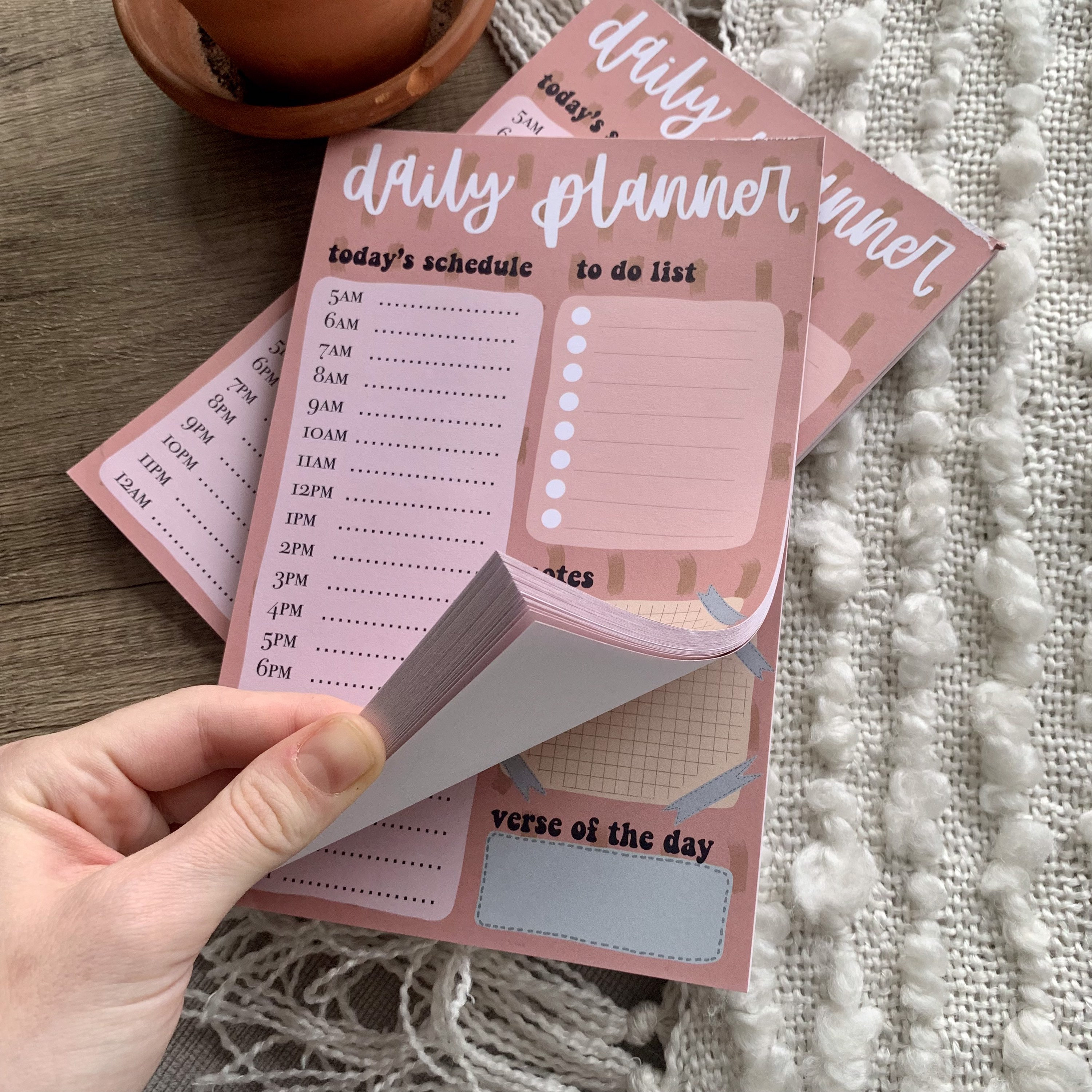 Christian Daily to Do List, Habit Tracker Notepad, Faith Based Notepad ...