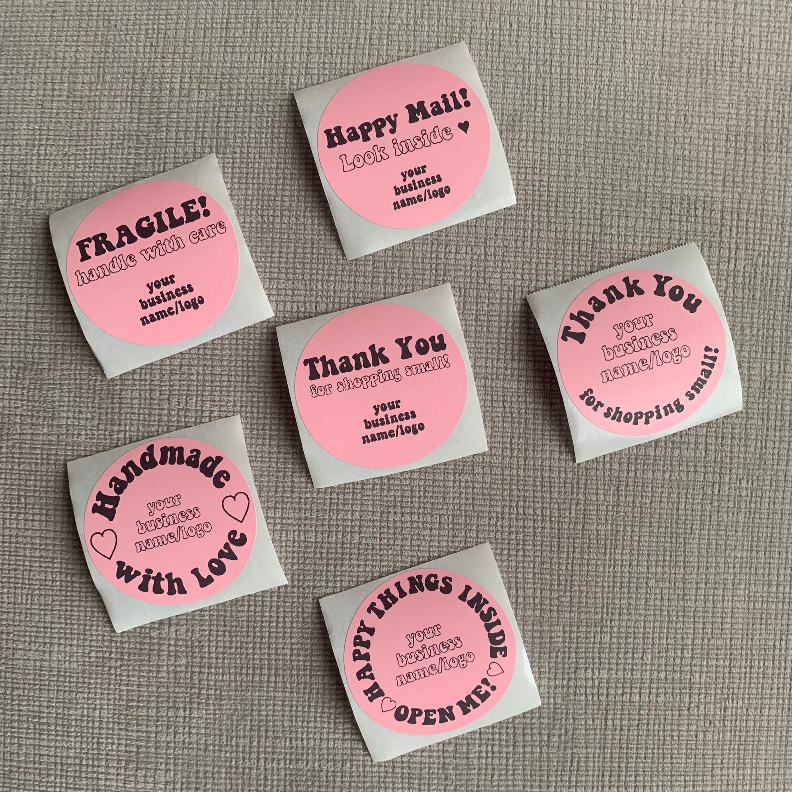 Custom Sticker Logo Thank You Sticker Custom Sticker Labels - Etsy