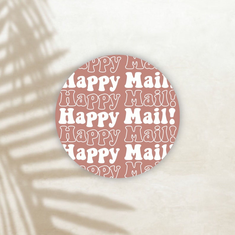 20 Happy Mail Stickers Happy Mail Sticker Sheet Stickers for | Etsy
