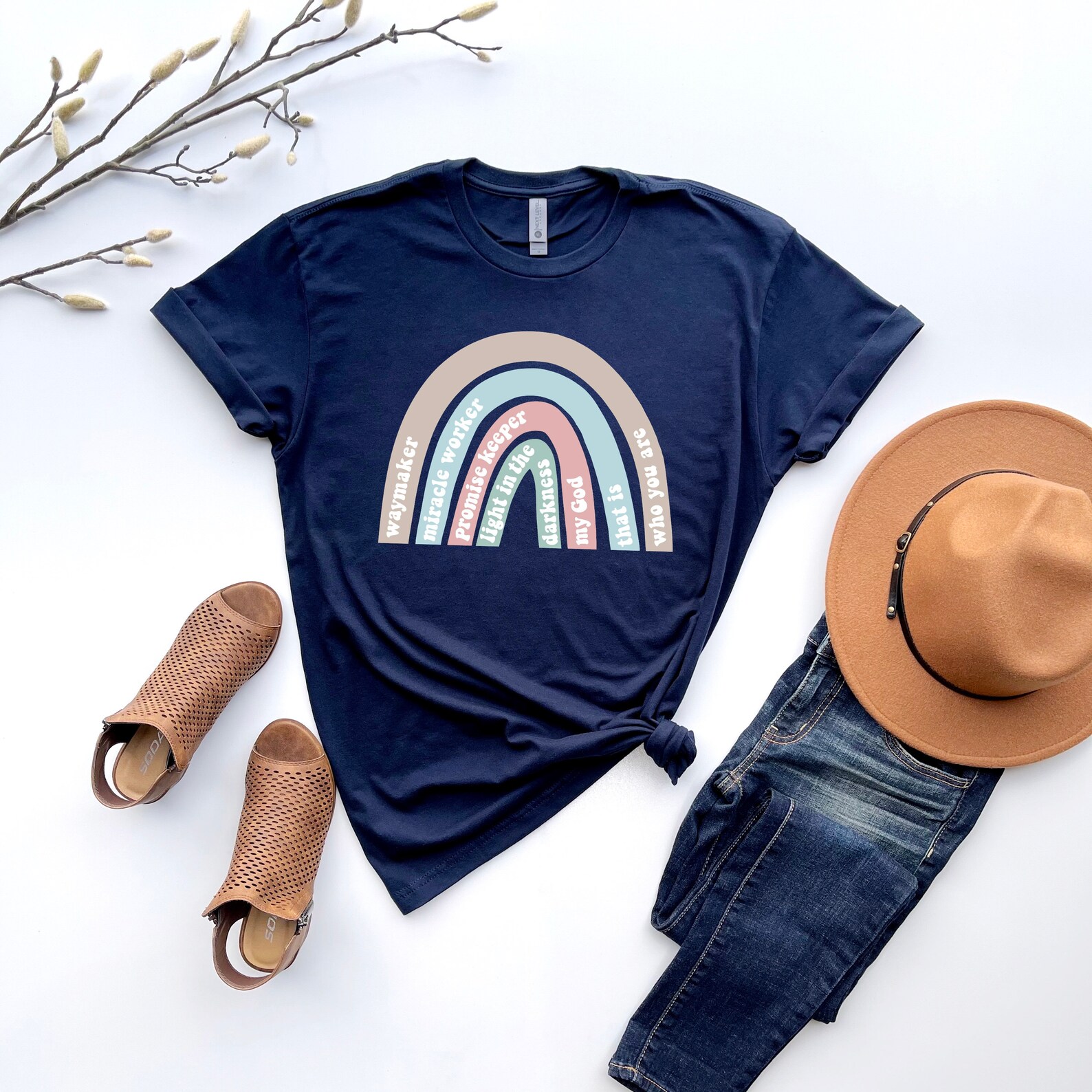 Waymaker Shirt Christian Rainbow Shirt Christian Tees - Etsy