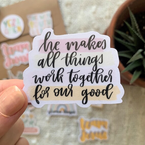 He Makes All Things Christian Sticker Bible Verse Sticker | Etsy