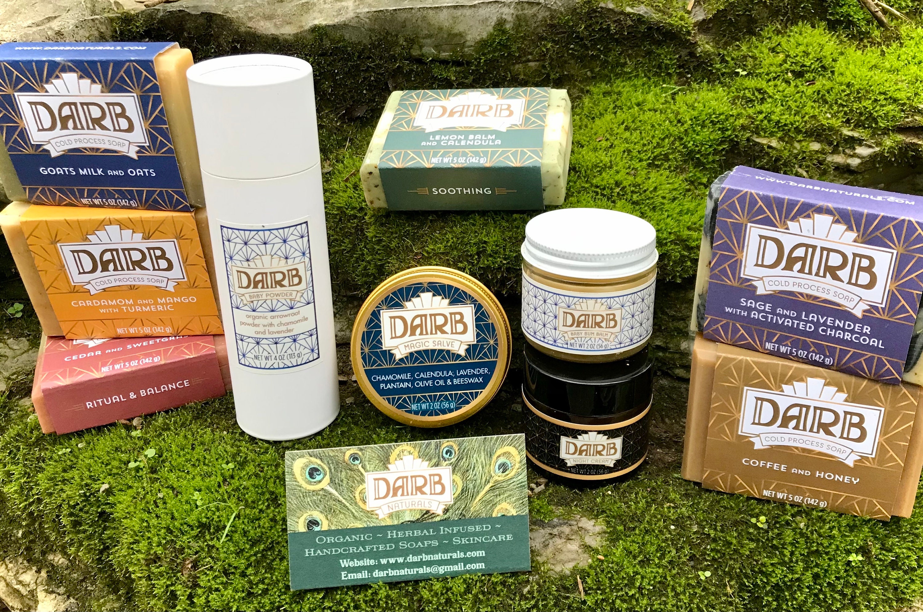 Darb Naturals Lemon Balm & Calendula Cold Process Soap Organic Herbal ...