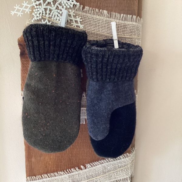 Recycled Wool Mitten - Etsy