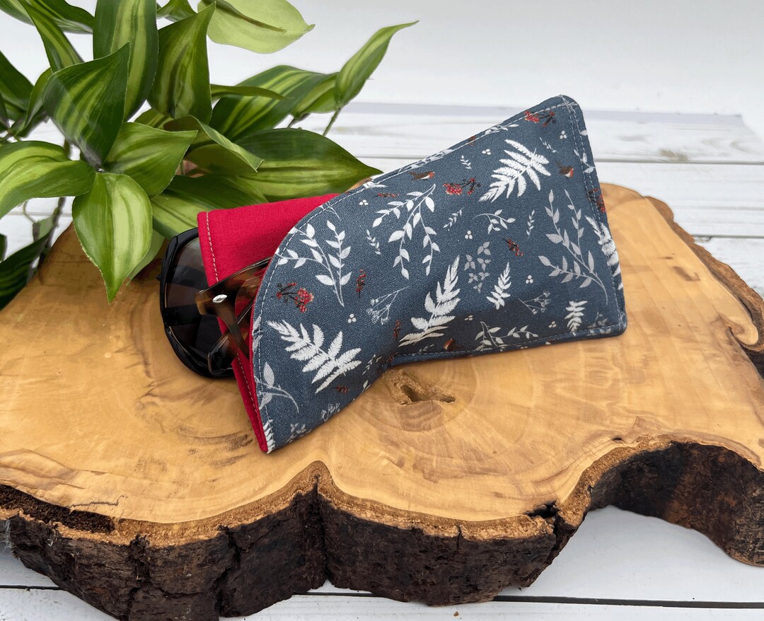 Double Glasses Holder Holds Two Pair of Glasses Soft Cotton Sun Glasses ...