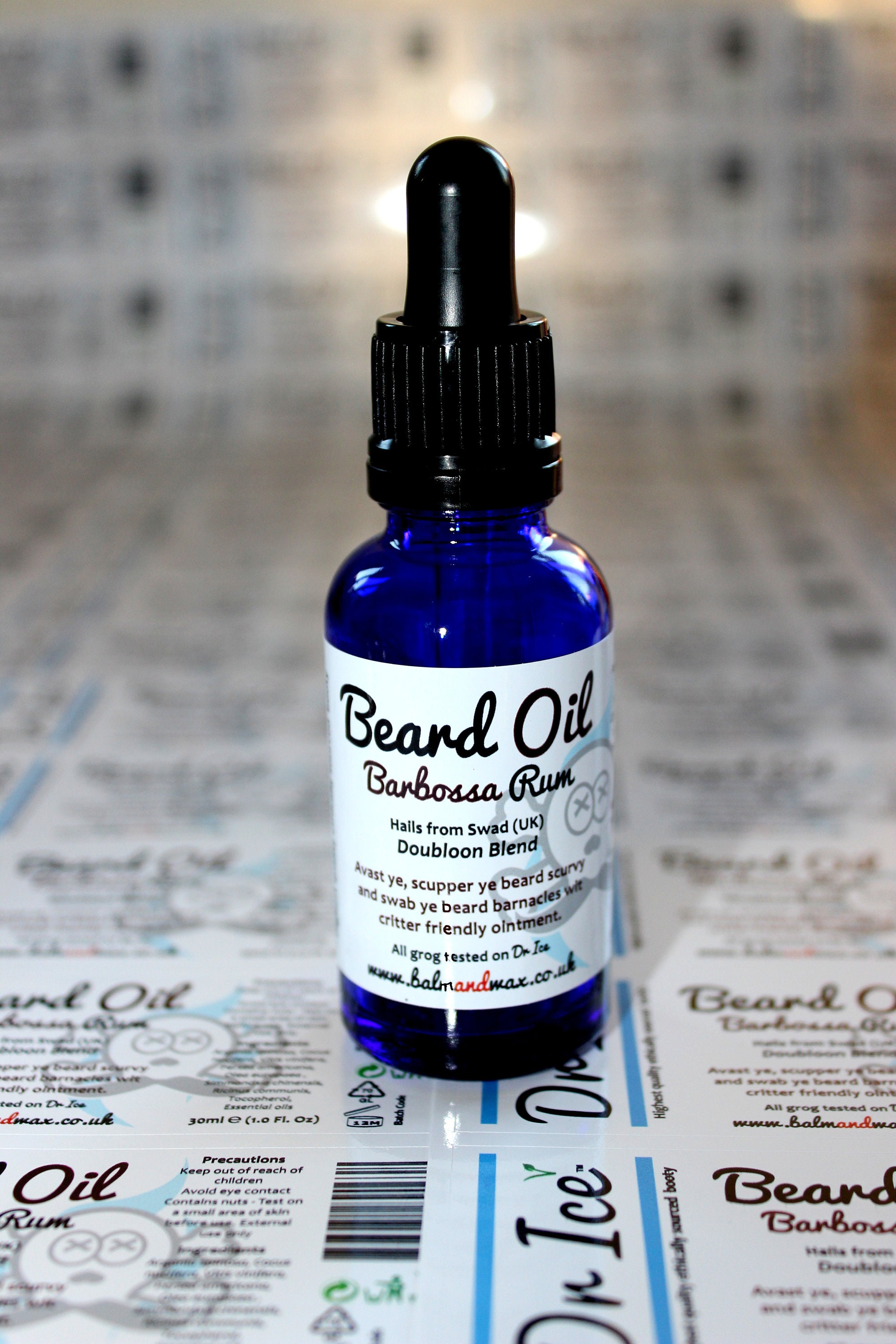 Premium Vegan Beard Oil Dr Ice Barbossa Rum - Etsy